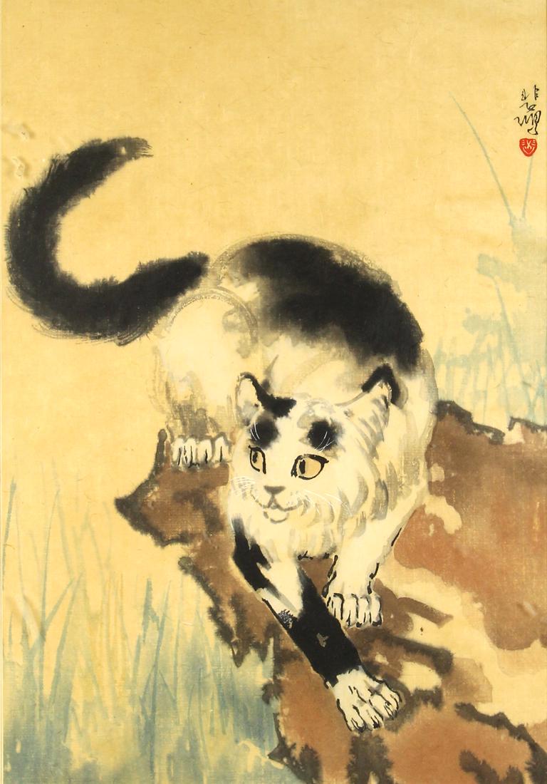 Manner of Xu Beihong, Cat