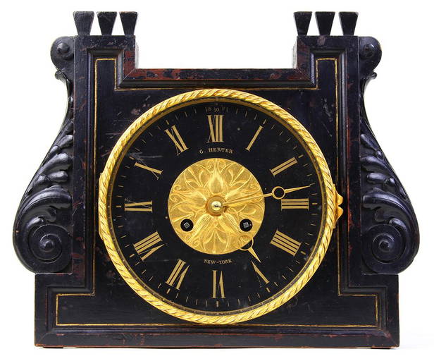 Herter Brothers New York Mantle Clock
