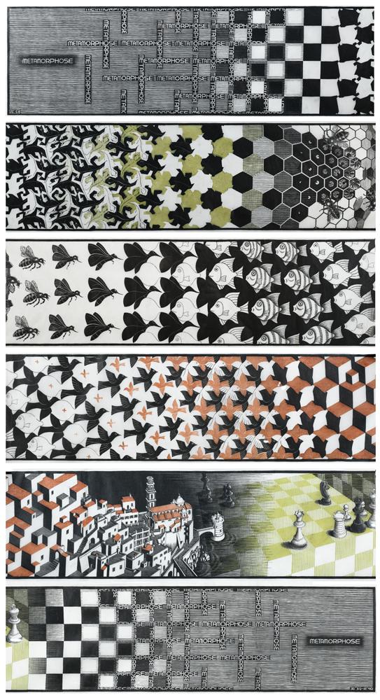 Print, M.c. Escher, Metamorphosis Ii - Sep 15, 2019 | Clars Auctions In Ca