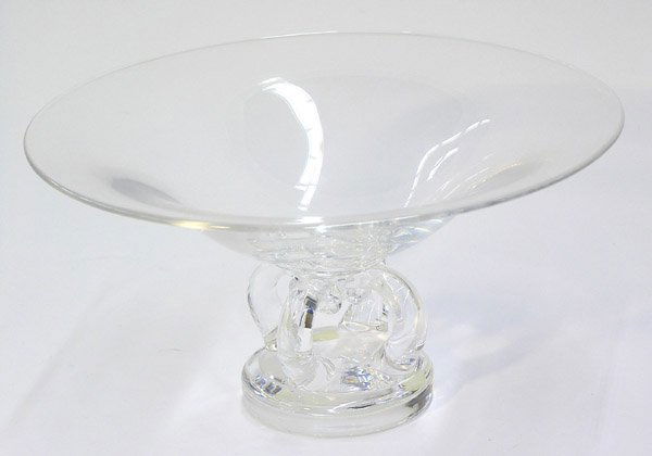 2018: Steuben glass compote