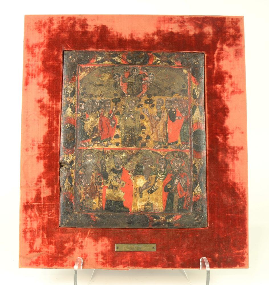 Antique Greek icon on hardwood panel - Dec 15, 2019 | Clars Auction ...