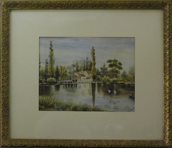Watercolor, Barton, Landscape