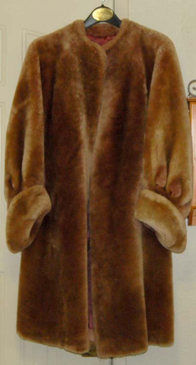 4578: Laskin Mouton Dyed Lamb Fur Coat
