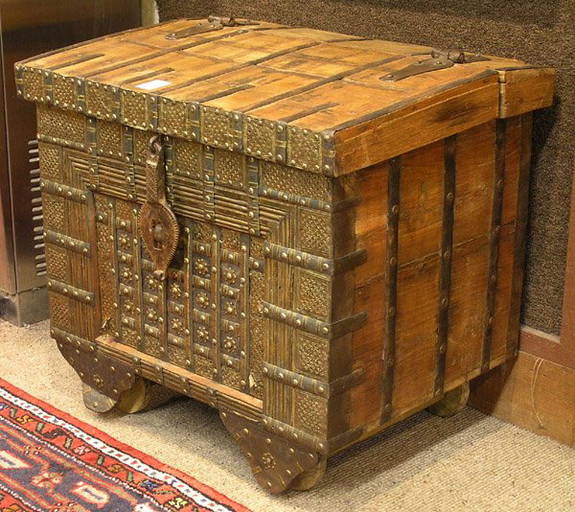 2335: Indian wedding chest, - Jun 08, 2008 | Clars Auction Gallery in CA