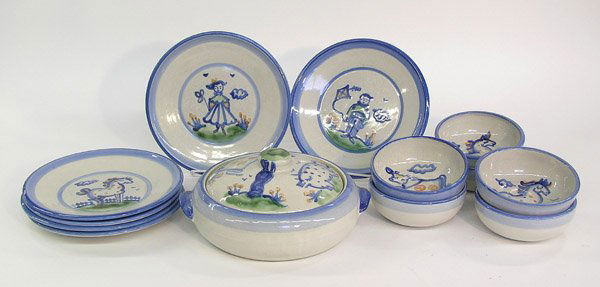 4019: Hadley dinnerware - Jul 12, 2008 | Clars Auction Gallery in CA