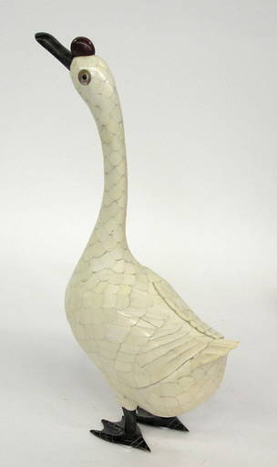 Chinese Large Bone Goose Figure