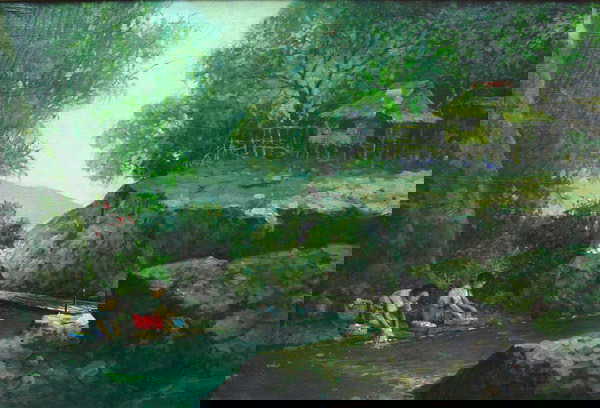 6185: Crispin V. Lopez, Filipino painting