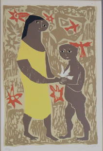 Jose Joya (filipino, 1931 1995) Abstract Oil Painting