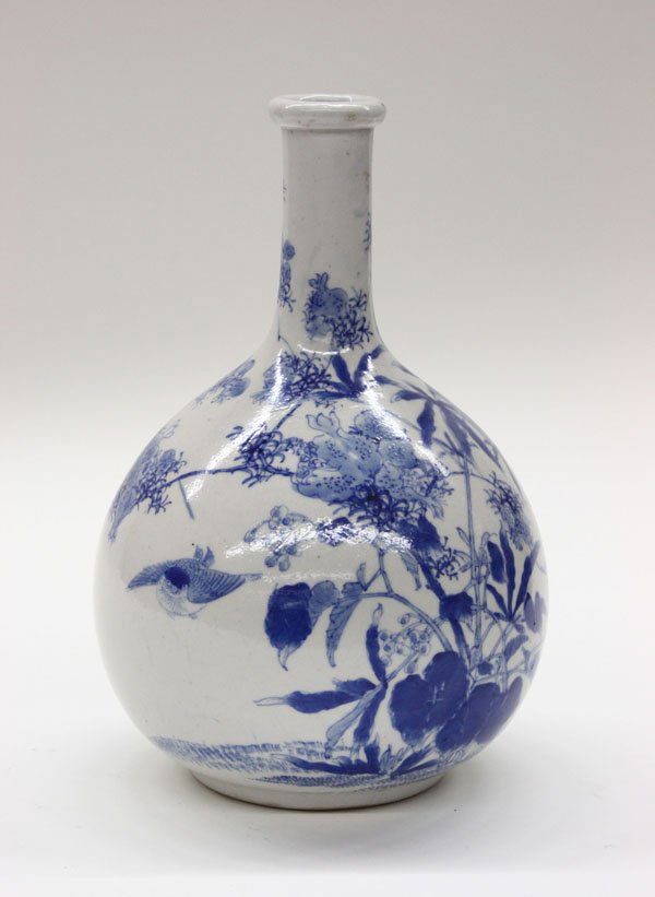Japanese Seto Ware Porcelain Bottle