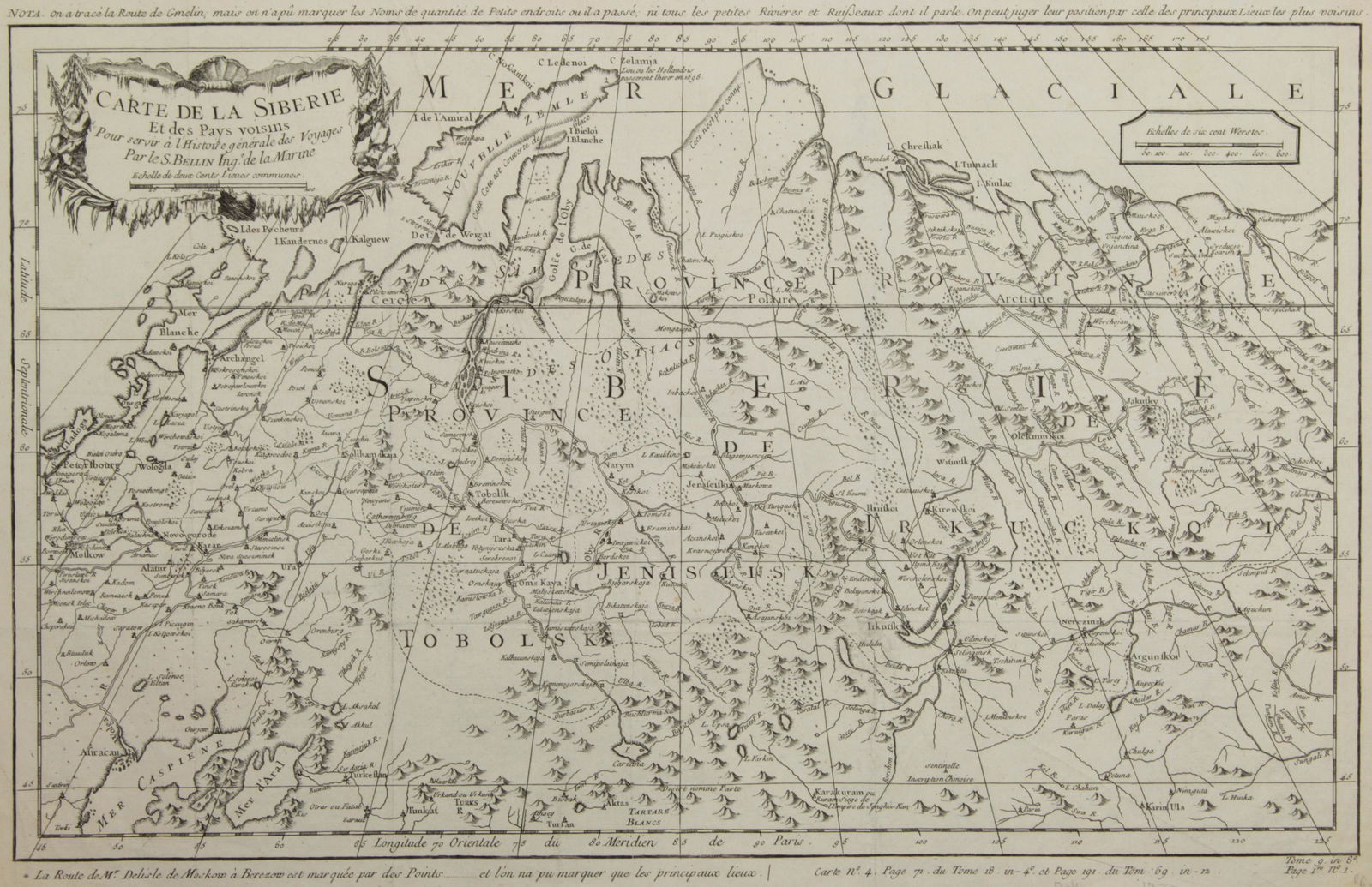 Map, Jacques Nicolas Bellin