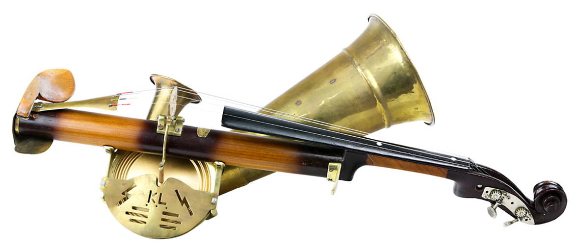 A Stroviol (stroh) Violin Having A Brass Horn