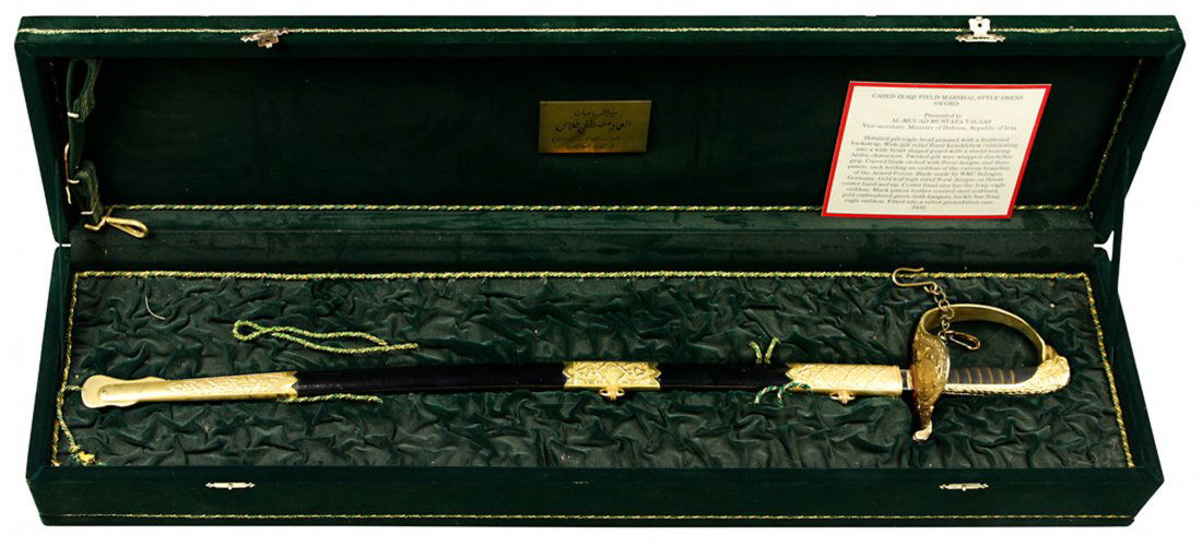 Iraqi Field Marshal Style Presentation Dress Sword - Nov 15, 2020 ...