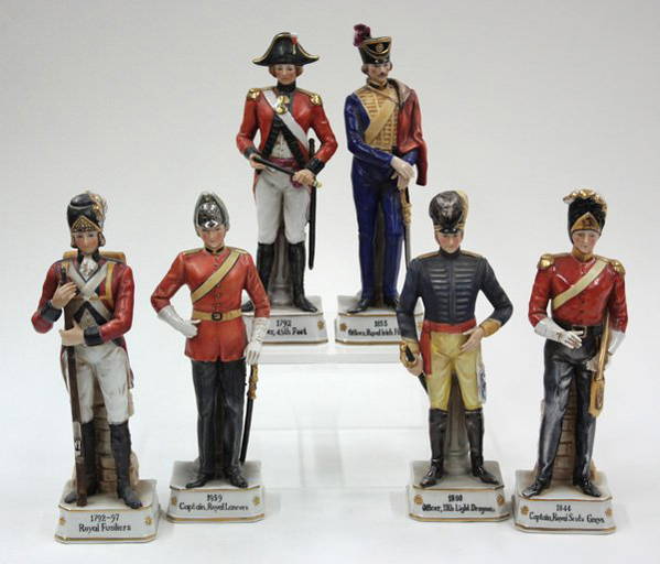 Porcelain British Military Figurines