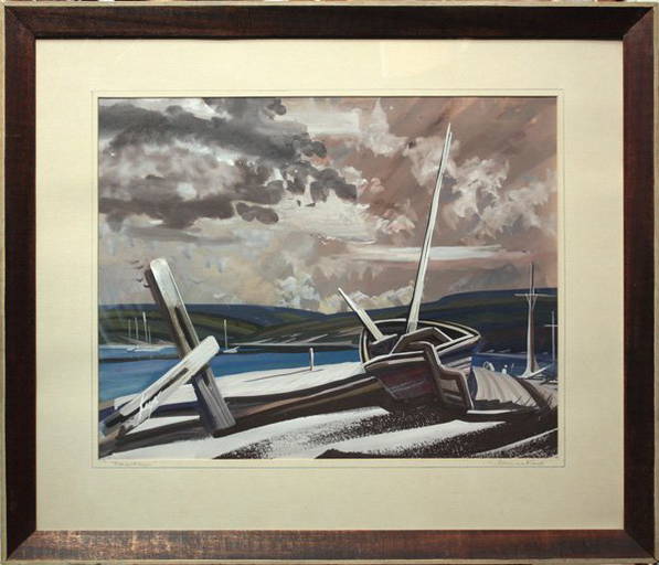 Painting, Herman Keys, Rowboats
