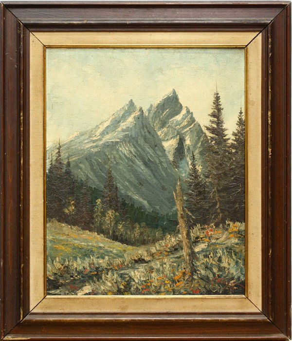 291: painting, Grand Tetons, attr. to Keith Fay - Jun 06, 2009 | Clars ...
