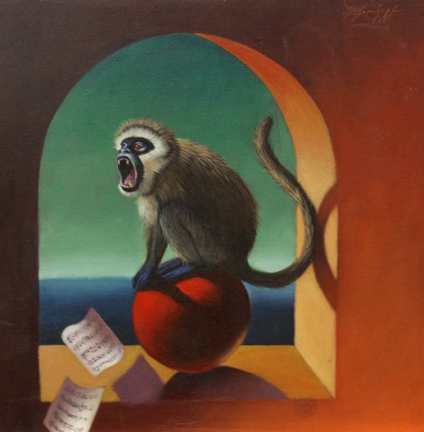308: painting, Howler Monkey, Kathleen Kinkopf Fantasy - Aug 08, 2009 ...