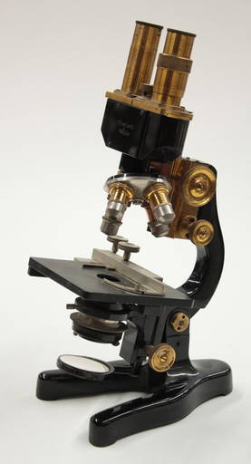 Cased Leitz Binocular Microscope