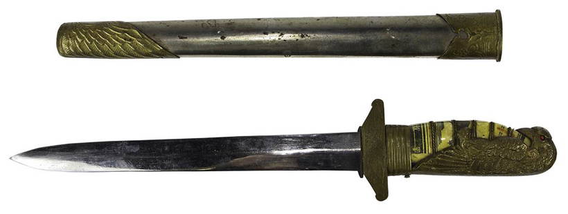 Gilt Silver Sword Scabbard Pyramid Mount Pair