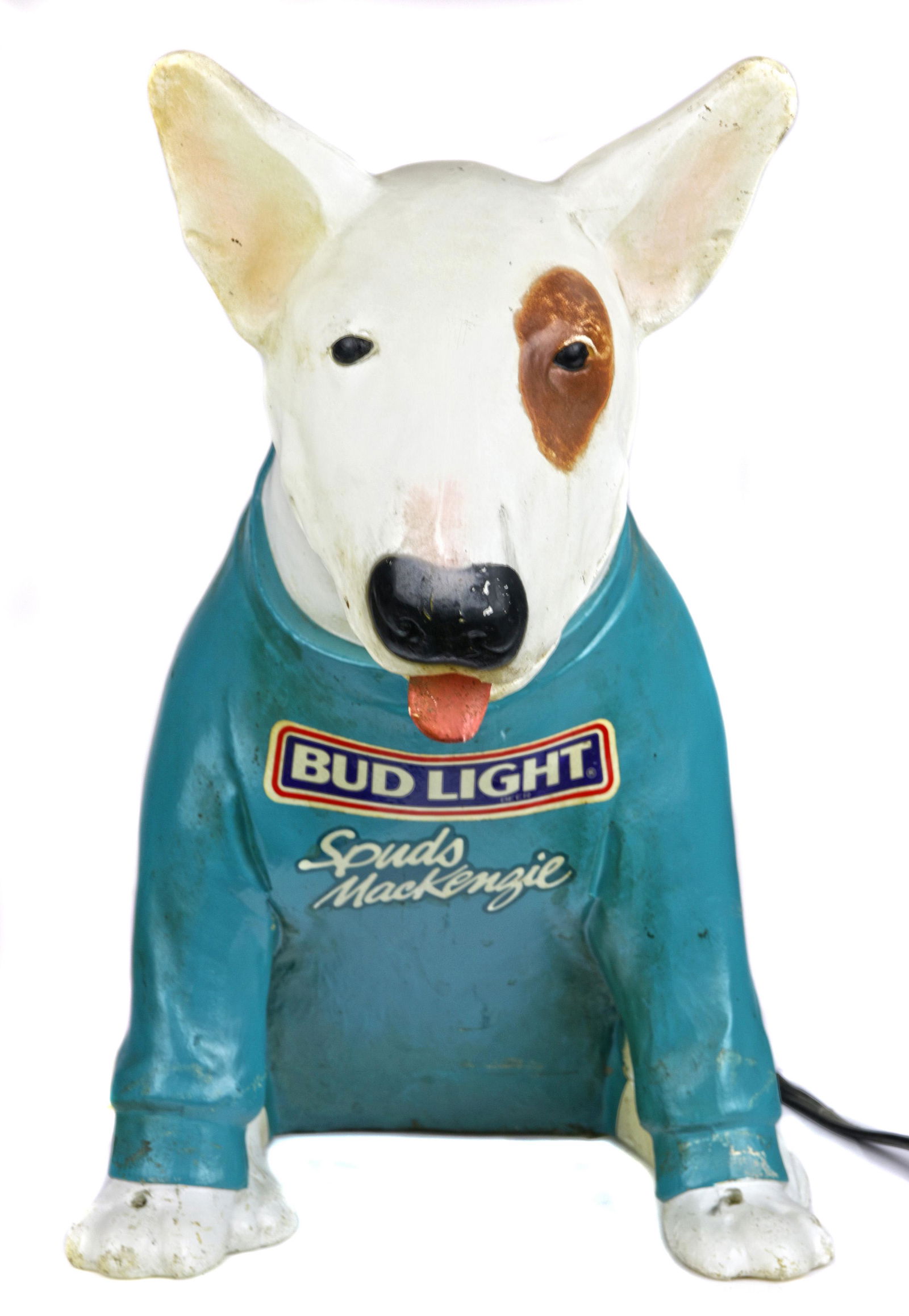 Bud Light Spuds Mackenzie Light Up Advertising Sign