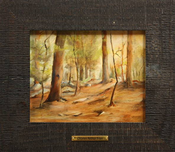 Painting, Charles Fries, Wooded Landscape
