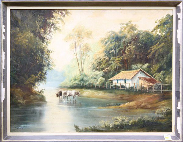 Paintings, G. Deaca, Landscapes with Cattle, - Nov 07, 2009 | Clars ...