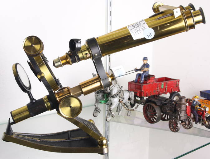 R & J Beck London Binocular Microscope #6463