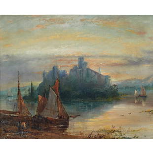 George Inness (bears Signature) Oil On Canvas