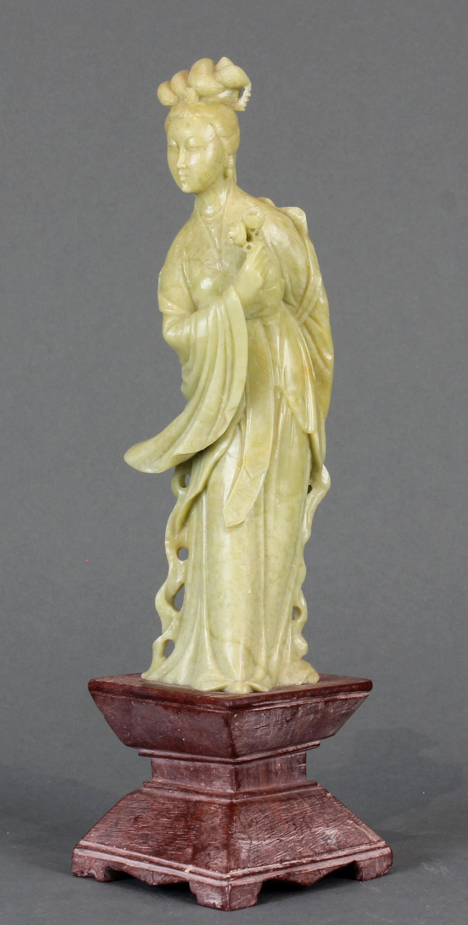 Chinese Soapstone Carving Of A Beauty