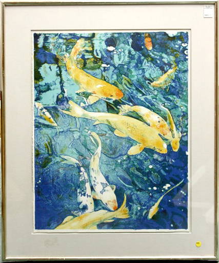 lithograph, Koi Fish, Joseph Raffael - Jan 09, 2010 | Clars Auction ...