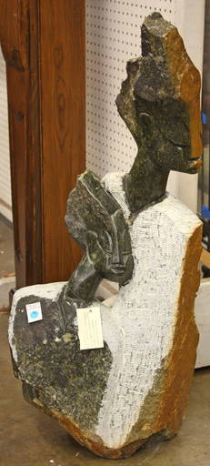 612: Carved opal stone shona figure - Feb 06, 2010 | Clars Auction ...