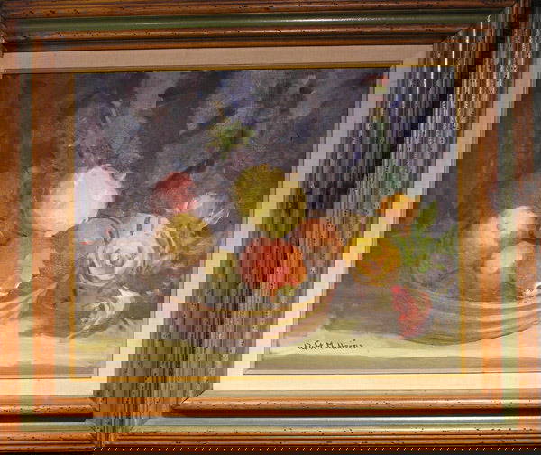 Oil/board, Robert M. Harris