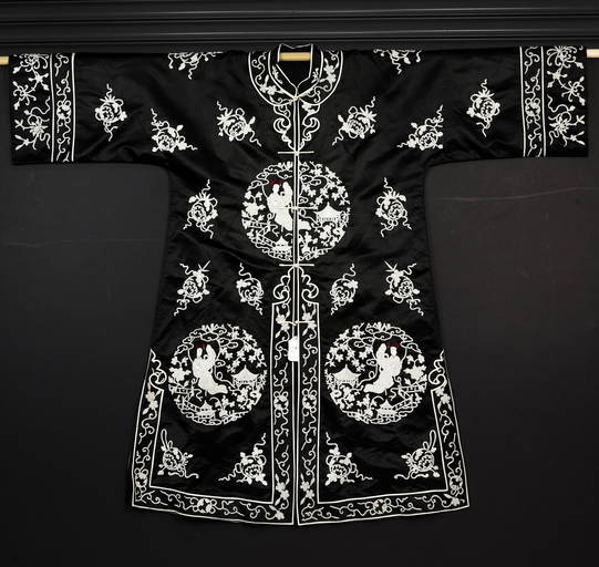 Chinese embroidered black ground lady's robe - Oct 16, 2021 | Clars ...