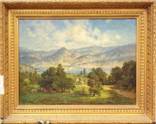 6274: Painting, Carl Dahlgren, View of the Lake