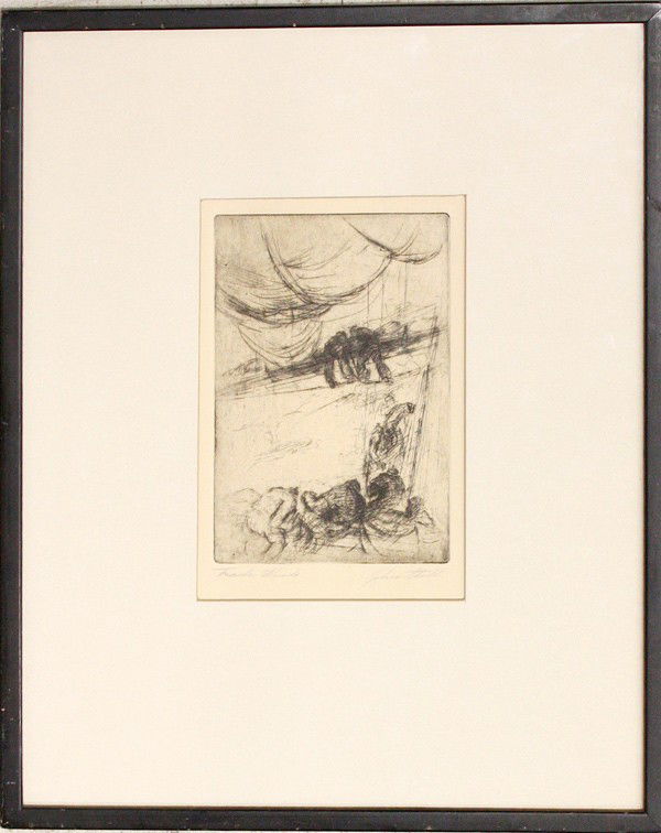 Etching, John Stoll, Trade Winds