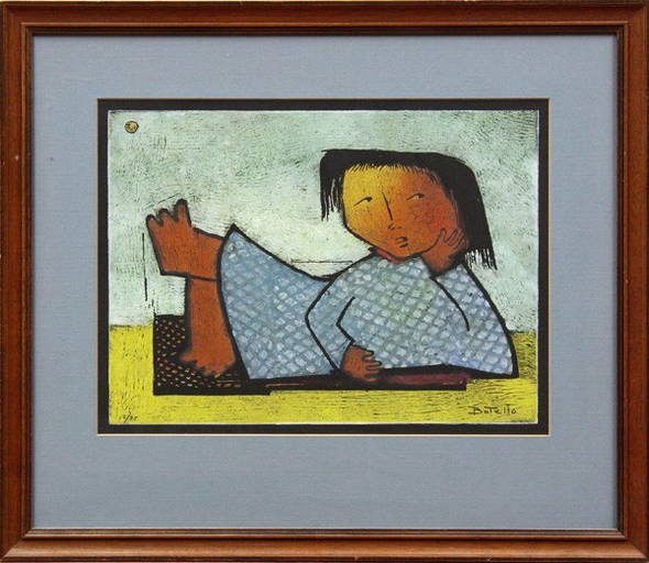 6263: Linocut, Angel Botello, Child - Mar 13, 2011 | Clars Auction ...