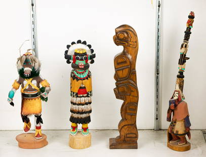 Native American Cherokee Ivan Otterlifter Wood Carving