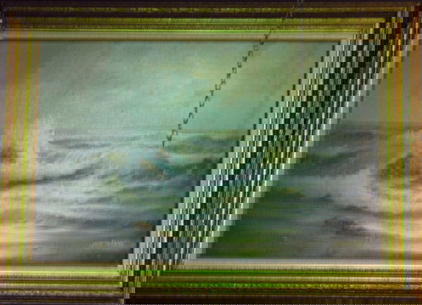 Oil/canvas, June Nelson, Seascape - Jul 09, 2005 | Clars Auction ...