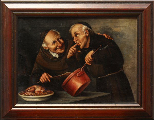 443: Painting, Monks Cooking