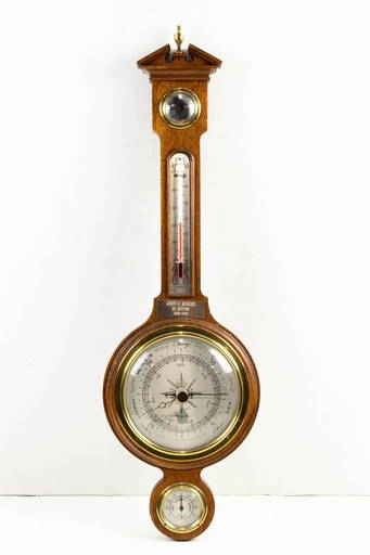 Airguide mahogany banjo barometer (#7464) on Dec 17, 2022 | Clars ...