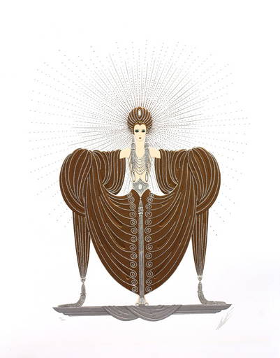 Embossed Foil Serigraph, By Erte