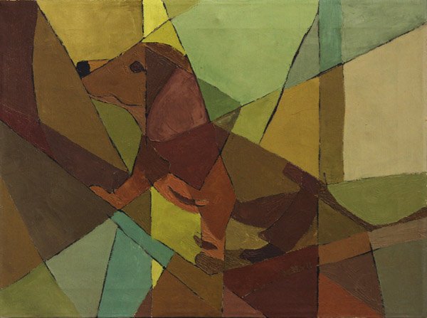 Painting, Modern, Cubist Dog - May 19, 2012 | Clars Auction Gallery in CA