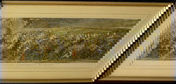 Lithograph, Agnes Press, Chaucer