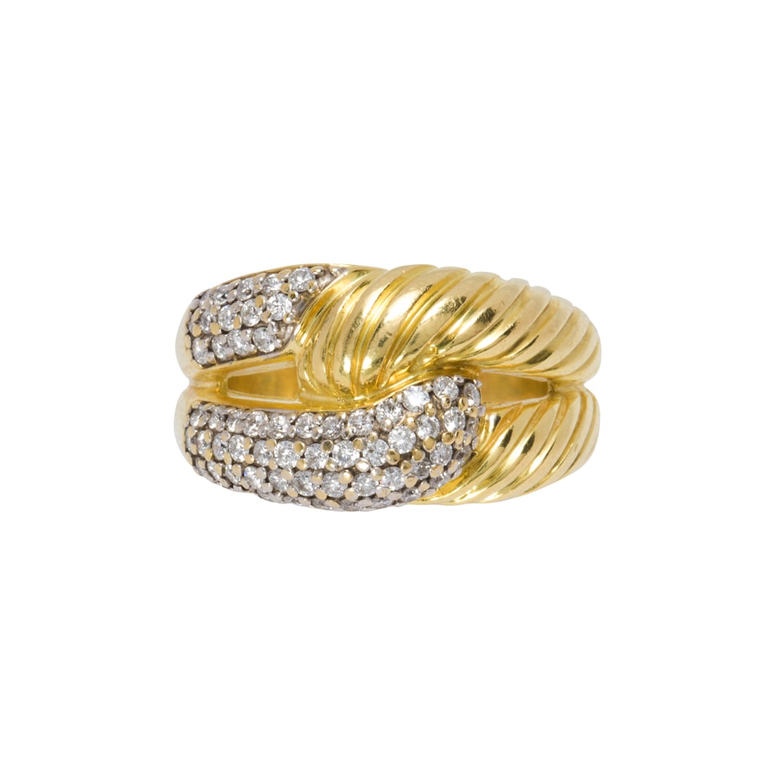 A Diamond And 18k Gold 'labyrinth' Ring, David Yurman Auction