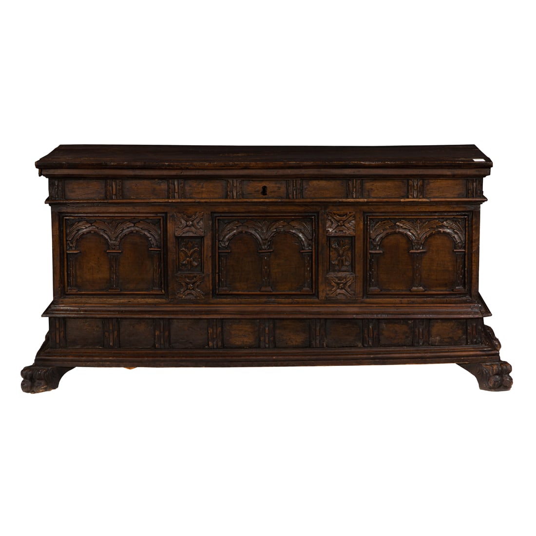 An Italian Renaissance Style Walnut Cassone, 19th Century Auction