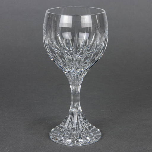 Eight Baccarat Cut Glass Water Goblets In The Messina Pattern