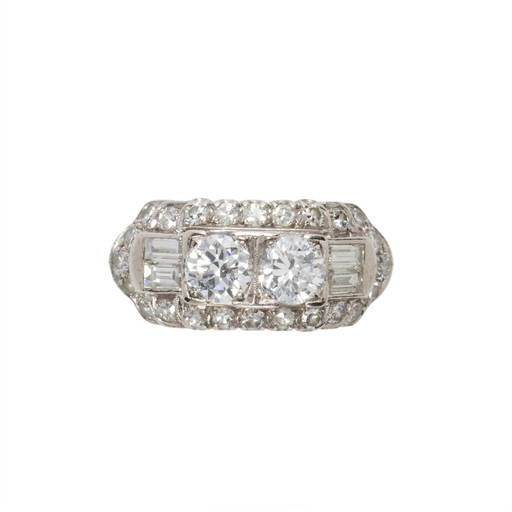 Granat Bros., A Diamond And Palladium Ring