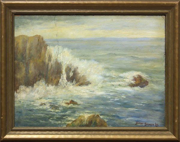 Painting, Bertha Stringer Lee, Waves