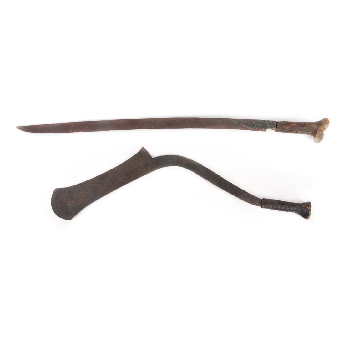 A Lot Of Two Weapons: North African Sickle Bladed Khopesh With A ...