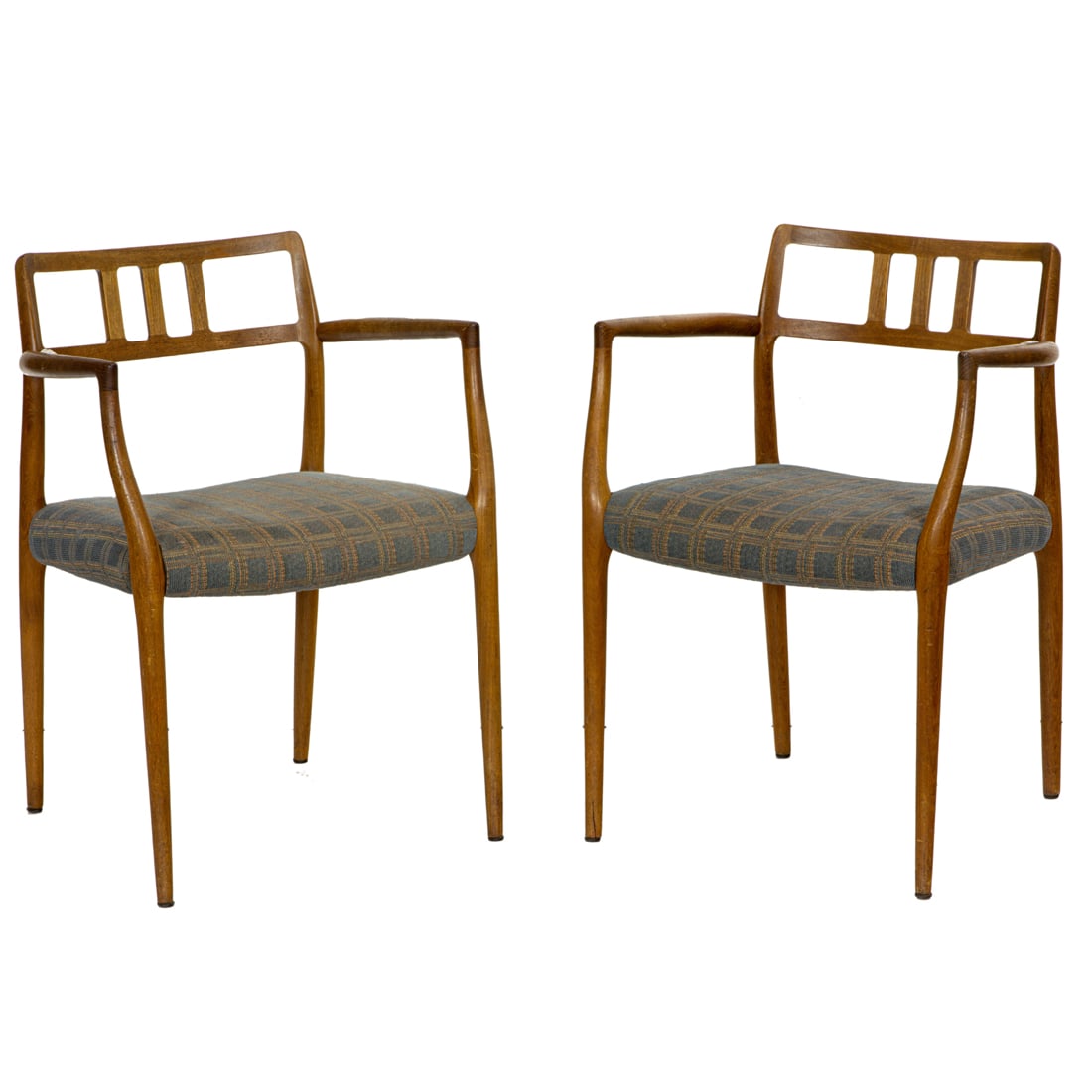 Niels Otto Moller, (denmark, 1920 – 1981), Pair Of Teak # 64 Captains ...