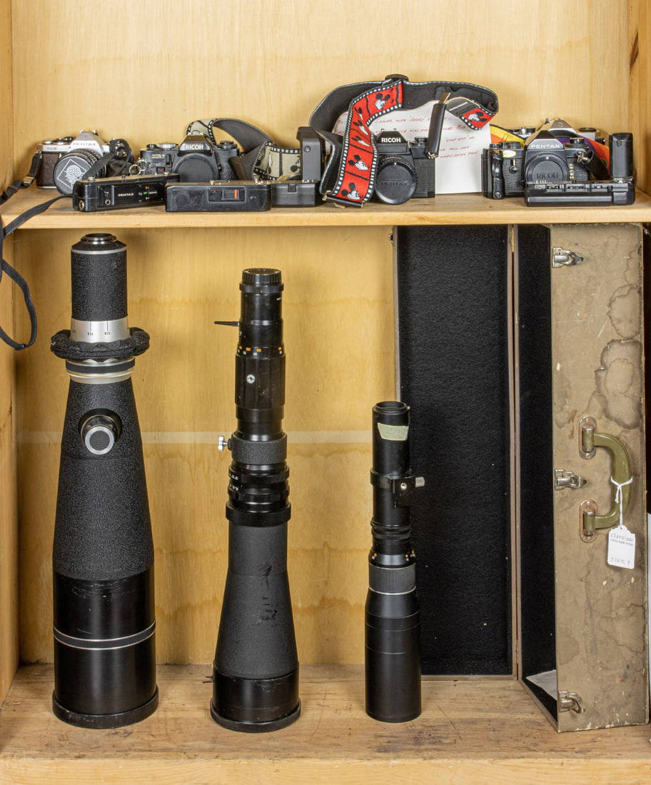 A Group Of Mainly Camera Bodies And Telephoto Lenses Auction